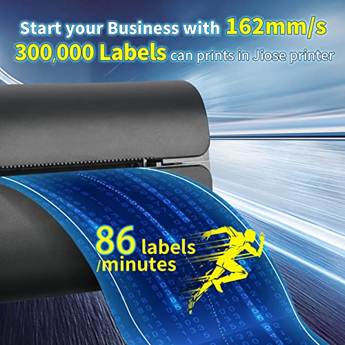 Jiose 4x6 Thermal Label Printer - Desktop Label Printers for Small Business Shipping Packages - Custom Labels Maker Machine