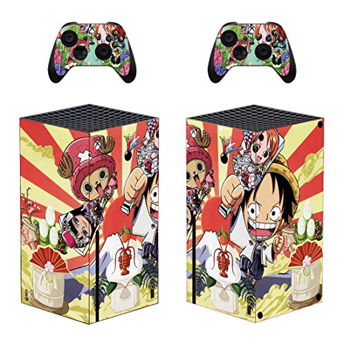 KAJAL MANI Vinyl Skin Sticker Decal Wrap for X-box-One-Series X Console Skin Set Luffy