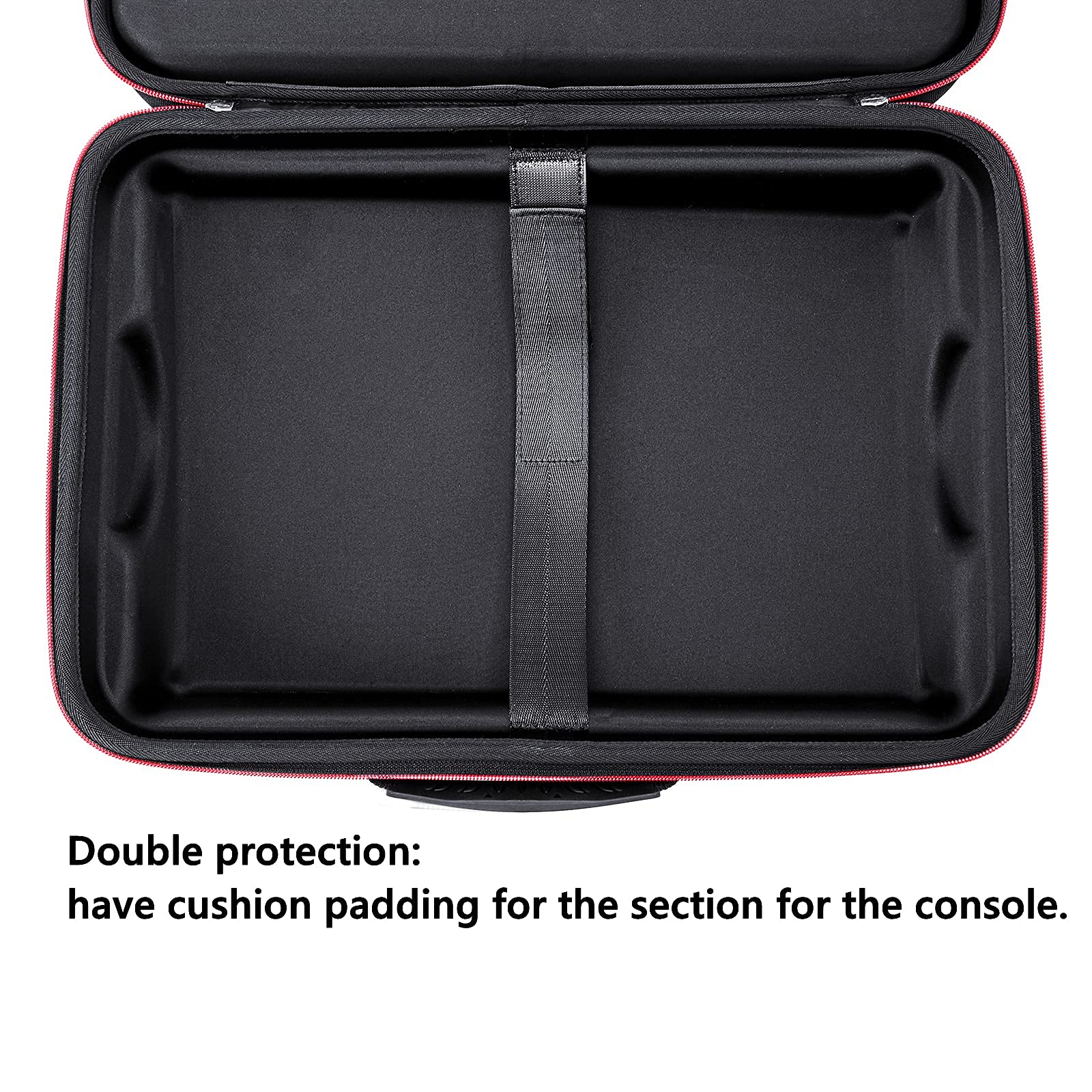 KANG YU Double-Layer Design Protective for ps5 Carrying Case,Hard Shell Have Cushion Padding Travel Storage Bag for Playstation 5 Digital Edition/Disc game Consoles,Waterproof and Shockproof.