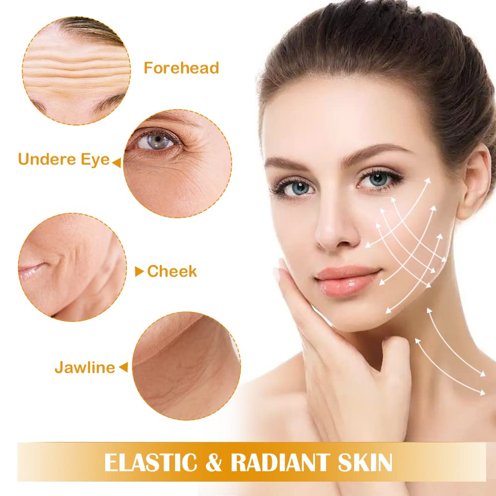 Protein Thread Lifting Set, Protein Line Lift Kit 2Pcs Soluble Protein Thread and 5Pcs Nano Gold Essence Combination, Absorbable Collagen Thread