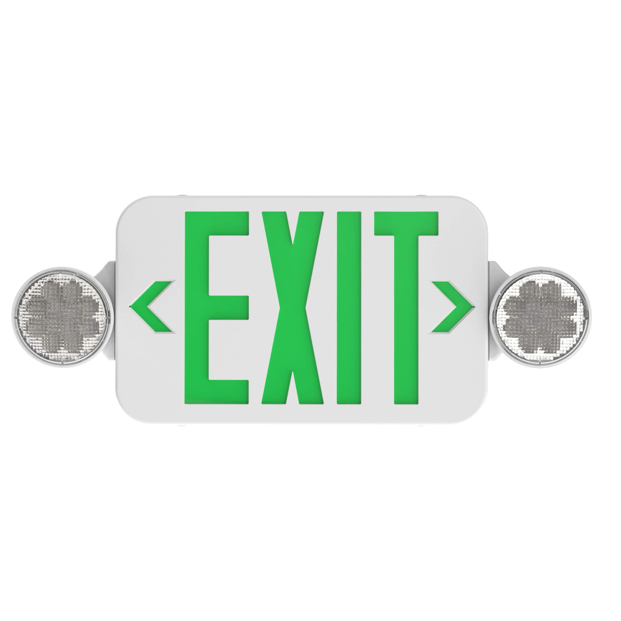 Hubbell Industrial CCGSD LED Combination Exit Sign Emergency Light, White
