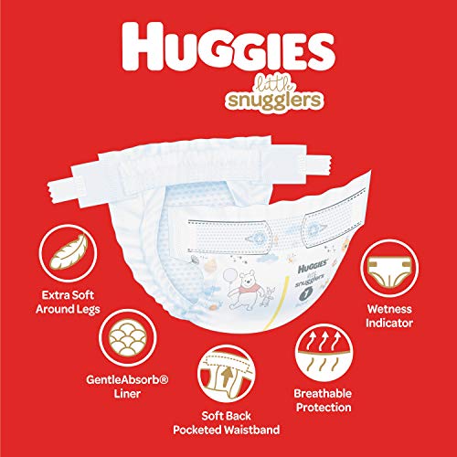 Huggies Little Snugglers Baby Diapers, Size 2, 84 Ct (Pack of 2)