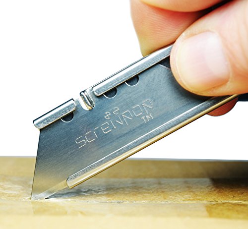 Screwpop Ron's Utility Knife 3.0 for Keychain and Carabiner Attachment also Magnetizes to (Appliances | Machines | Tool Boxes | Filing Cabinets | Metal Surfaces | Etc.) Stainless Steel