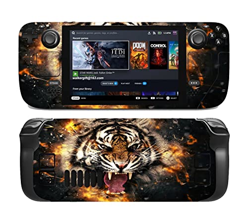 Protective Sticker for Steam Deck Skin Animal Vinyl Decal Game Console Protection for Steam Deck Gaming Accessories (B)