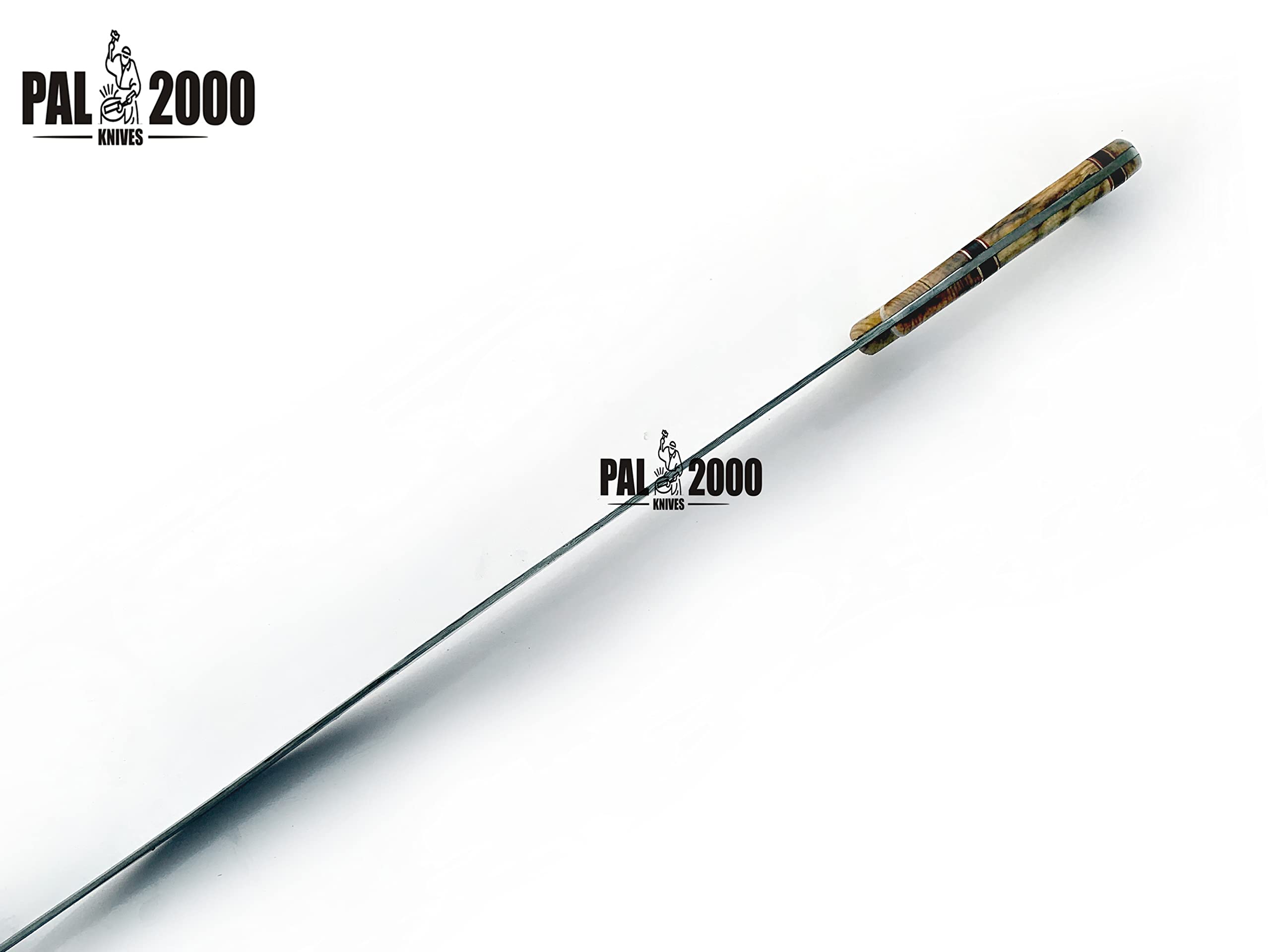 HSK-9984 Custom Handmade Spring Damascus Sword with Sheath - Viking Sword Hunting Full tang longsword for men