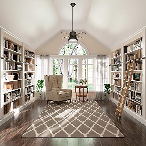 Hunter Fan Company 59387 Hunter 36" Loki LED Light Ceiling Fan, Noble Bronze Finish