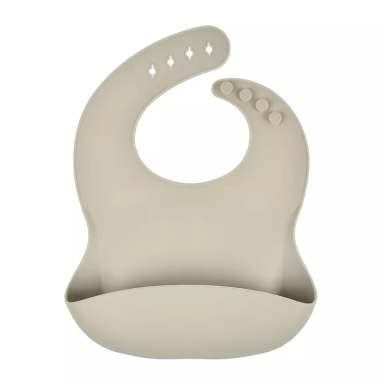 Set of 3 Silicone Baby & Toddlers Bibs, BPA Free Silicone, Food Bibs, Waterproof, Unisex. Adjustable.