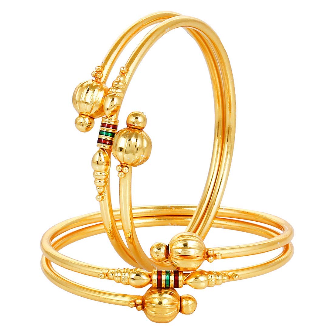 Kalyani Gold Plated Bangles Combo of 6 Bangles Jewellery For Women