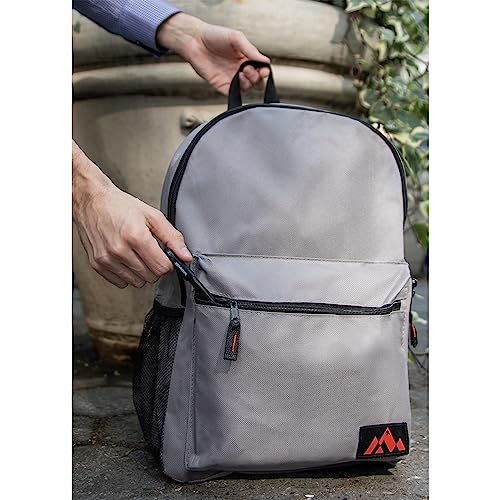Trail maker 24 Pack Wholesale Backpacks for College, Adults, Sports 18 Inch Color Block Backpacks in Bulk