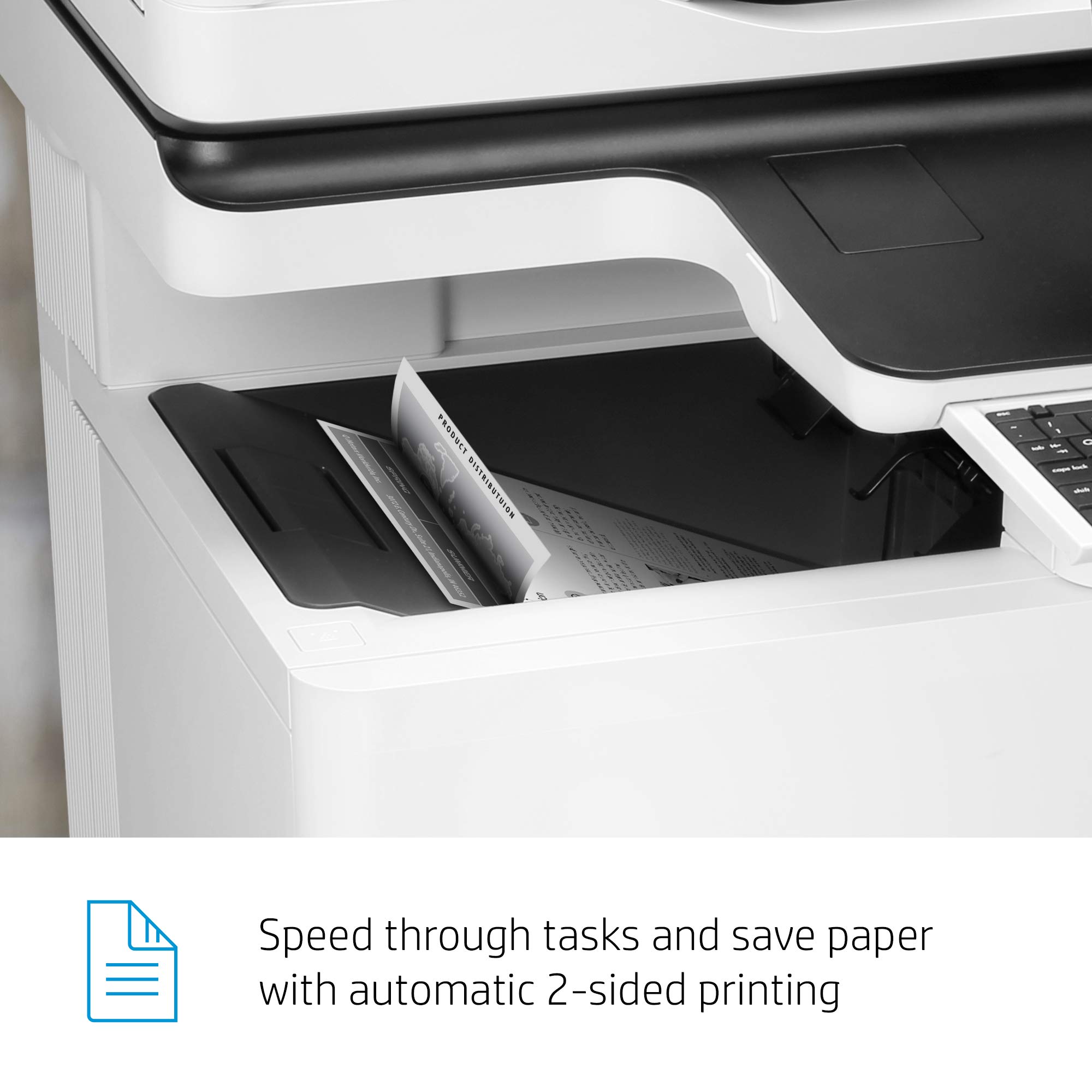HP LaserJet Enterprise Flow MFP M634h Monochrome All-in-One Printer with built-in Ethernet & 2-sided printing (7PS95A) (Renewed)