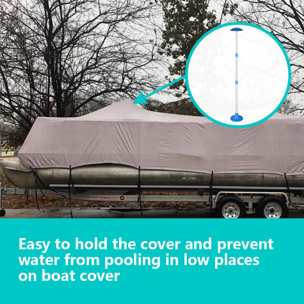 iCOVER Premium Boat Cover Support Pole, Adjustable Aluminum Support Pole System, 2 Pack