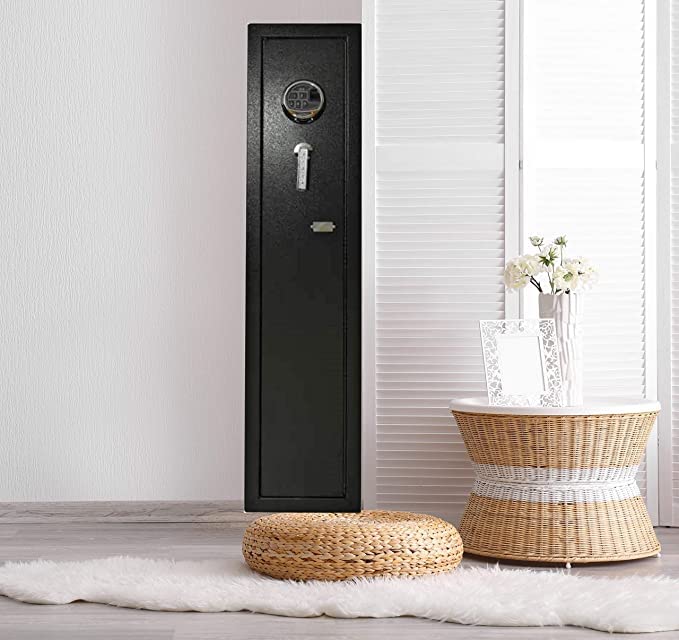 Improved Southeastern Biometric Rifle Gun Safe Fingerprint Access For Bedroom Closet black
