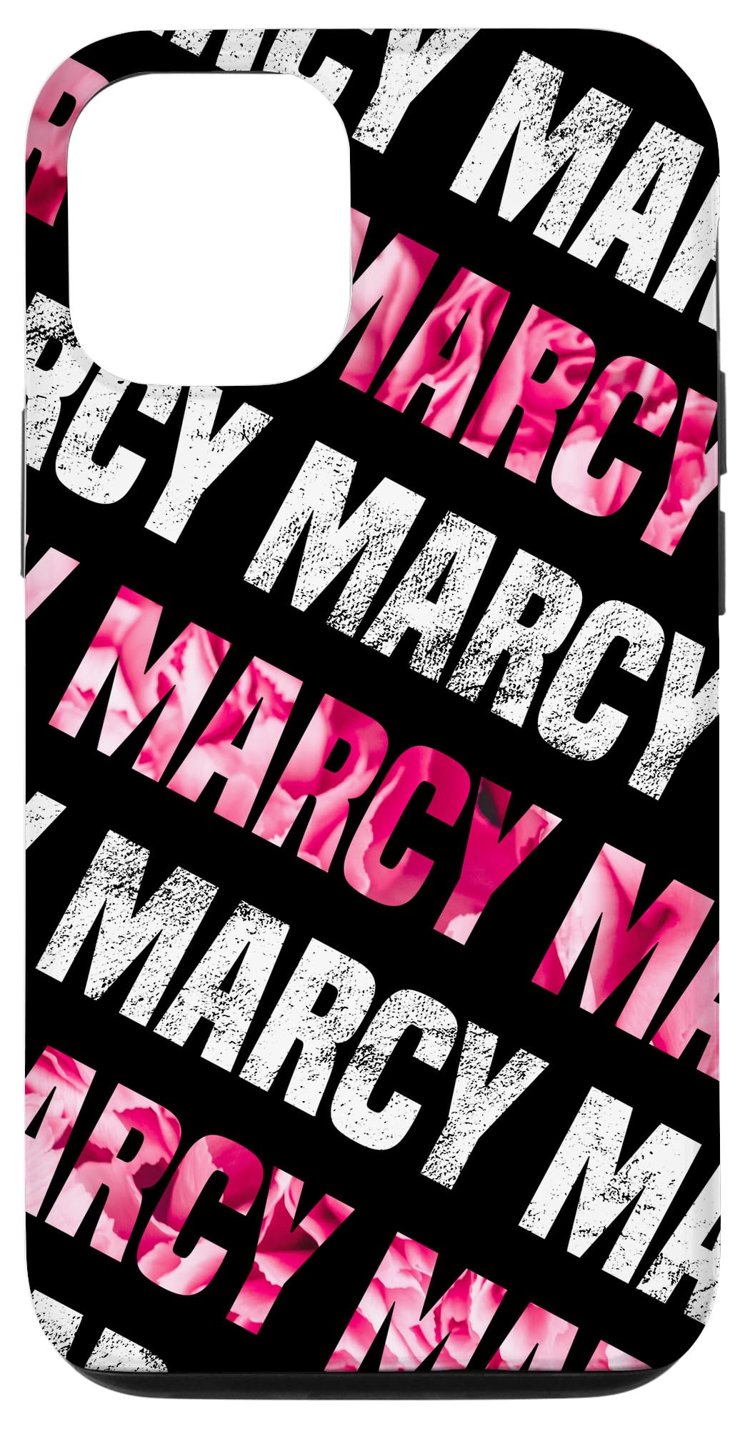 iPhone 12/12 Pro Custom Marcy Phone Cover Pink White Black Personalized Case