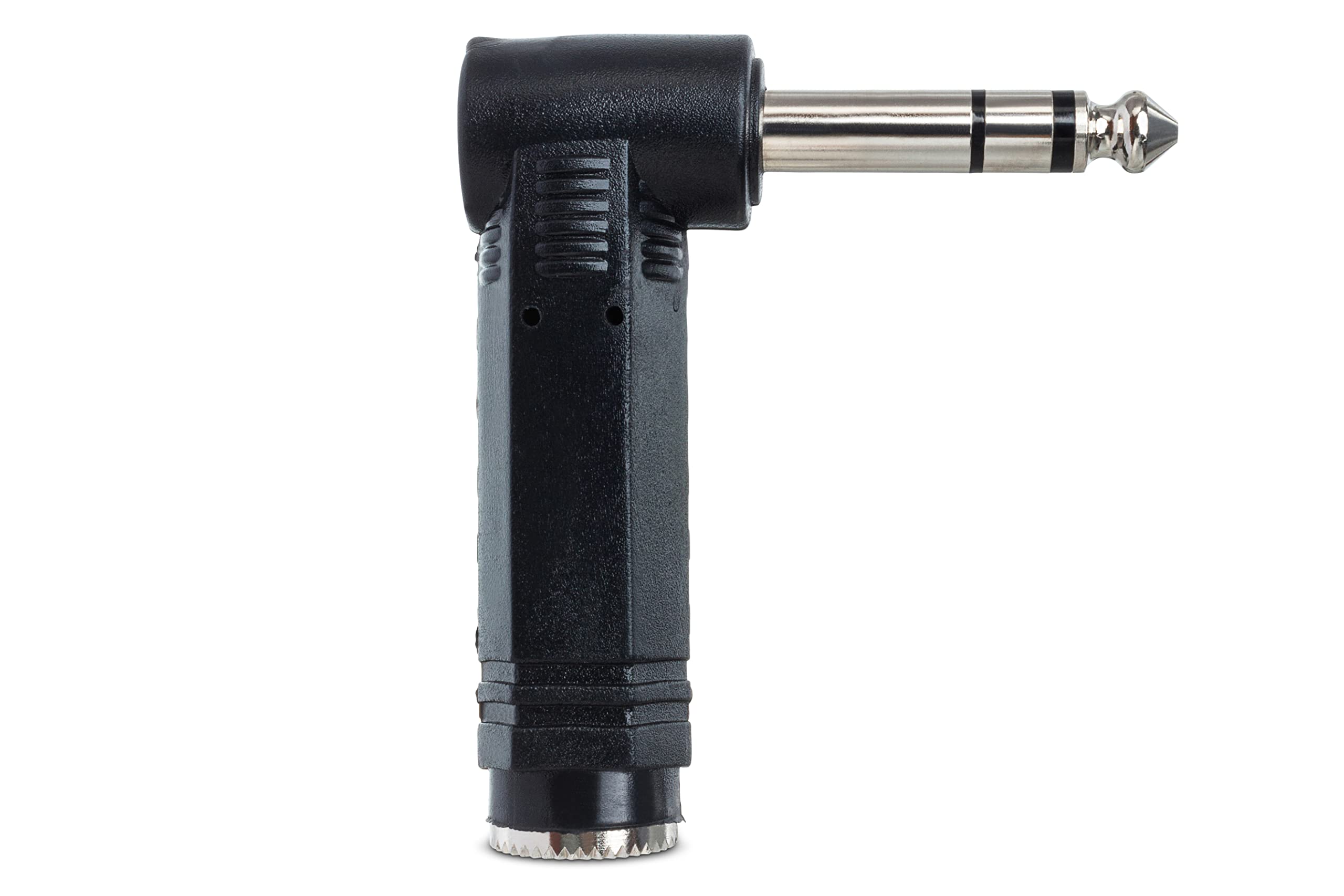 Hosa HXSS-005 REAN 1/4" TRS to 1/4" TRS Pro Headphone Extension Cable, 5 Feet & GPP-273 1/4" TRS to 1/4" TRS Right Angle Adaptor