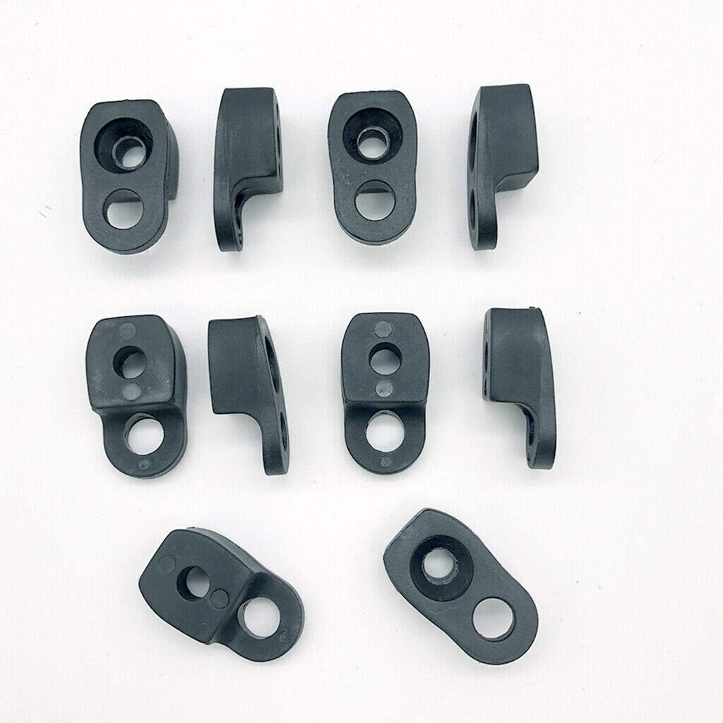Kayak 10 Pack Canoe D Ring Eyelet Tie Down Loop Deck Fitting Bungee Cord Kit Rigging Outfitting Pad Eye