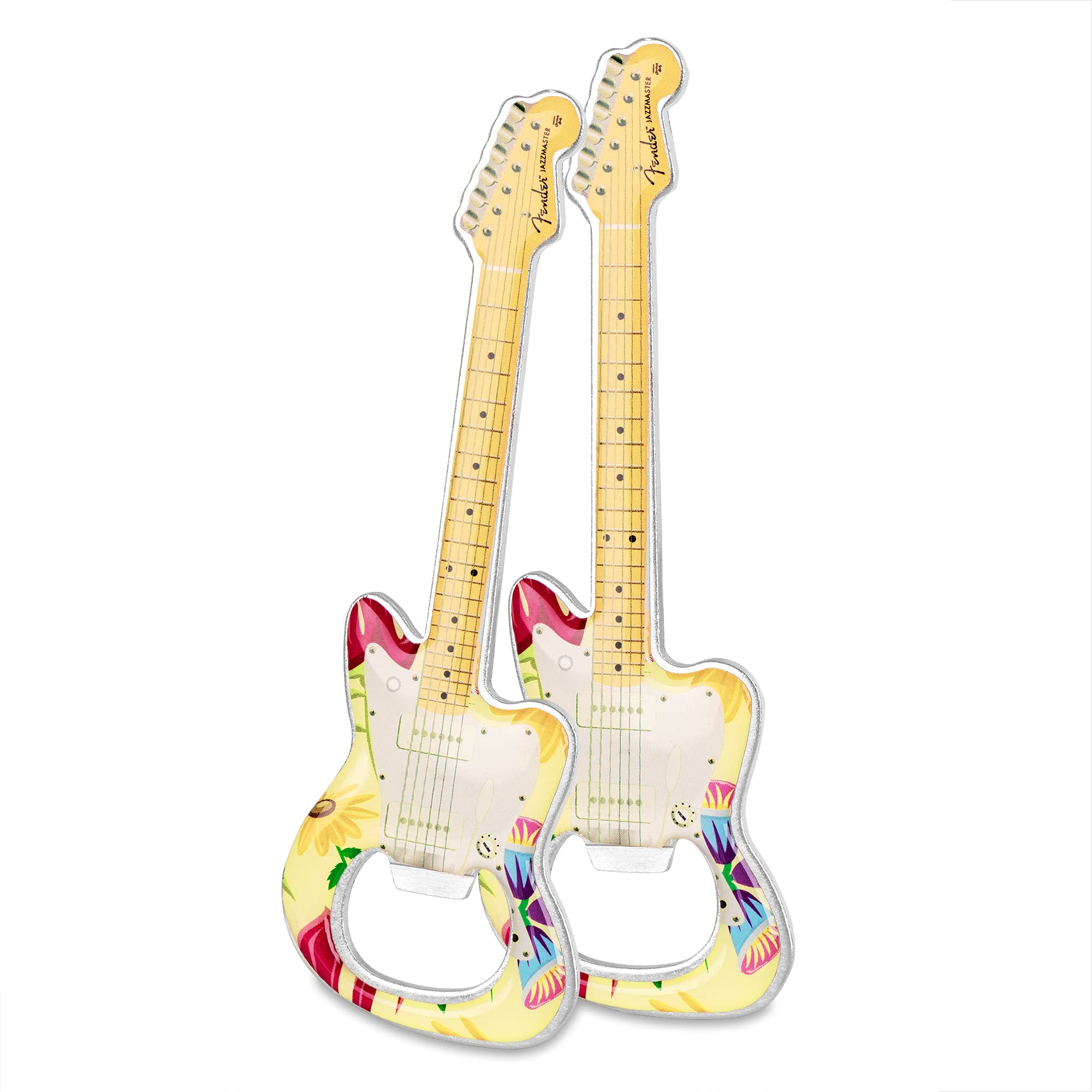 LanHong 2 Piece/Set Bottle Opener Beer Bottle Openers Guitar Shaped Bottle Opener Guitar Gift Kitchen Gadgets for Drinkers Music Guitar Lover