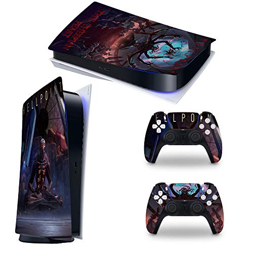 Hell Evil - PS5 Digital Edition Skin Console and 2 Controller, Vinyl Decal Sticker Full Cover Protective