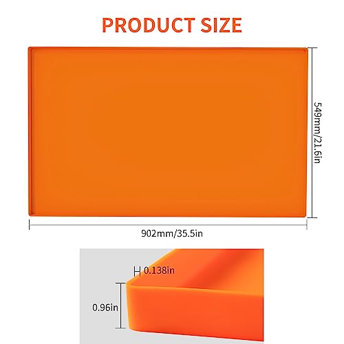 Silicone Protective Cover for 36" Blackstone Griddle,Heavy Duty Food Grade Silicone Grill Mat, Protect Griddle from Rodents, Insects, Debris, and Rust,All Season Cooking Protective Cover