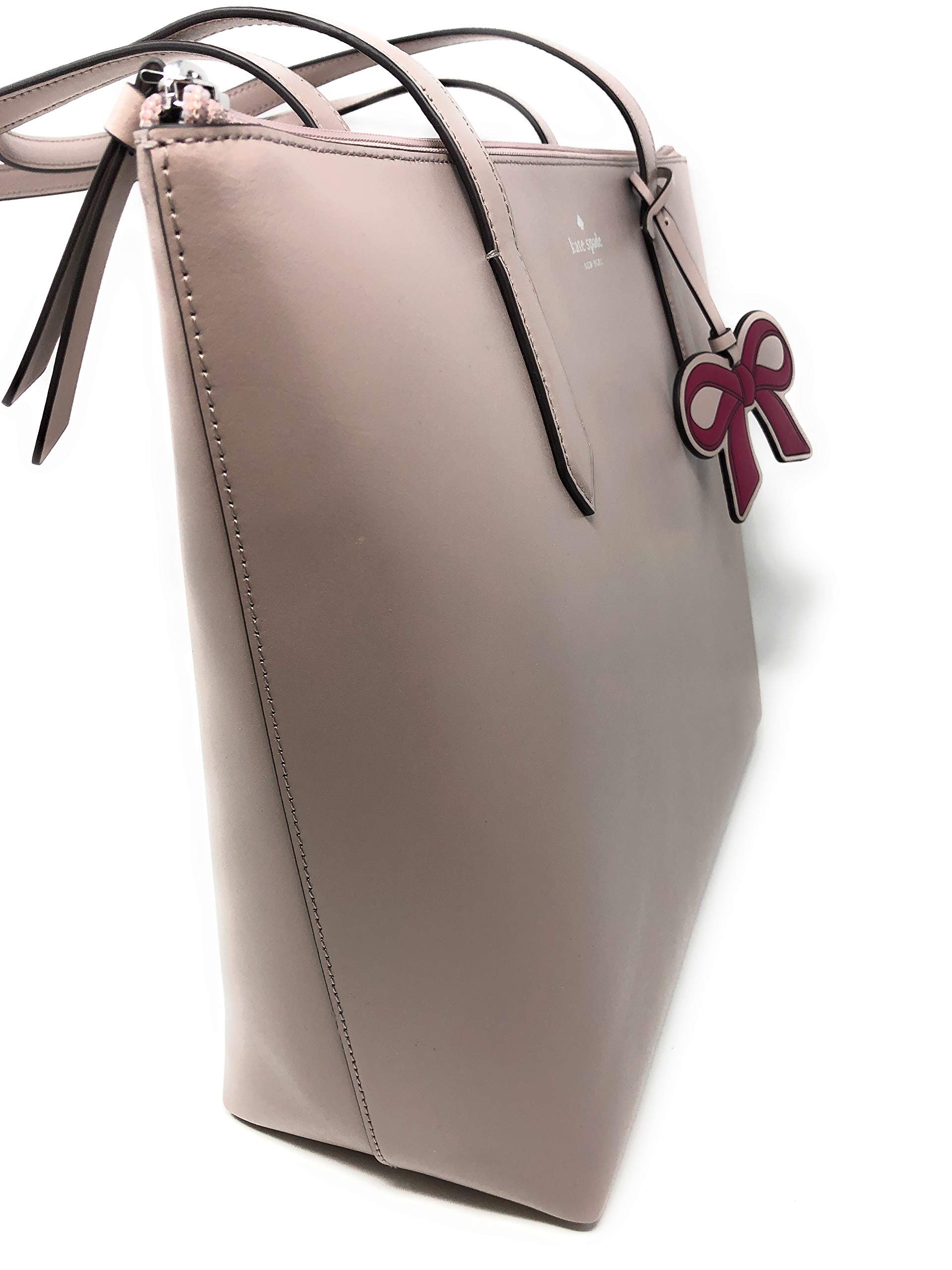 Kate Spade New York Cassy Leather Tote Bag in Muted Taupe