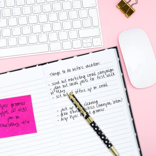 Kate Spade New York Black Ink Ballpoint Pen with Reusable Gift Box, Professional Office Pen for Women Accepts Standard Refills, Polka Dots (black/white)