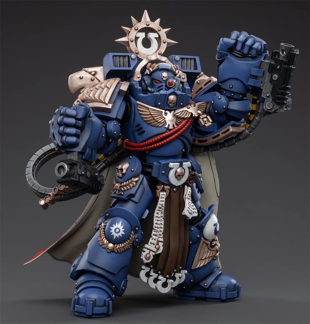 HiPlay JoyToy Warhammer 40K Ultramarines Chapter Master Marneus Calgar 1:18 Scale Collectible Action Figure