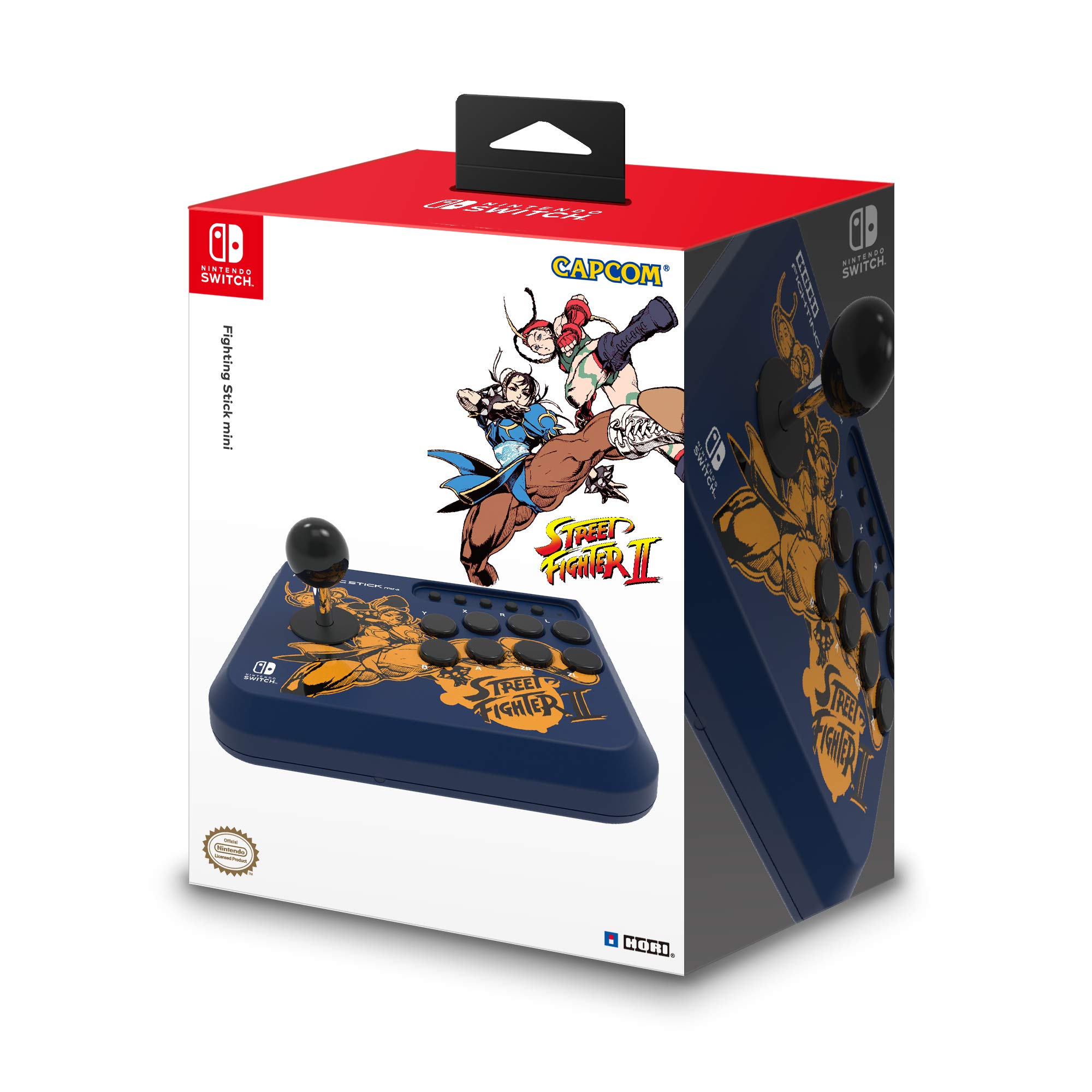 HORI Nintendo Switch Fighting Stick Mini - Street Fighter II™ Edition (Chun-Li & Cammy) Officially Licensed by Nintendo & Capcom
