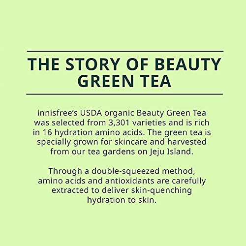 innisfree Green Tea Hydrating Body Lotion Cream Moisturizer Treatment, 10.14 Fl Oz (Pack of 1)