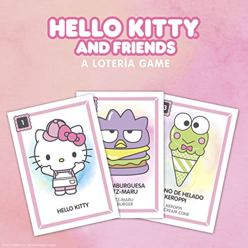 Hello Kitty Loteria Game - Custom Bingo Style Inspired by Spanish Words & Mexican Culture