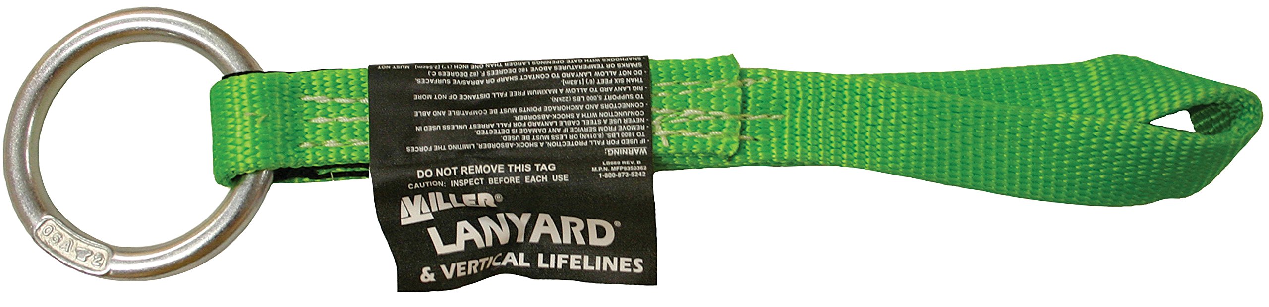 Honeywell Miller by Honeywell by 8927/18INGN O-Ring Web Extension, 18', Green