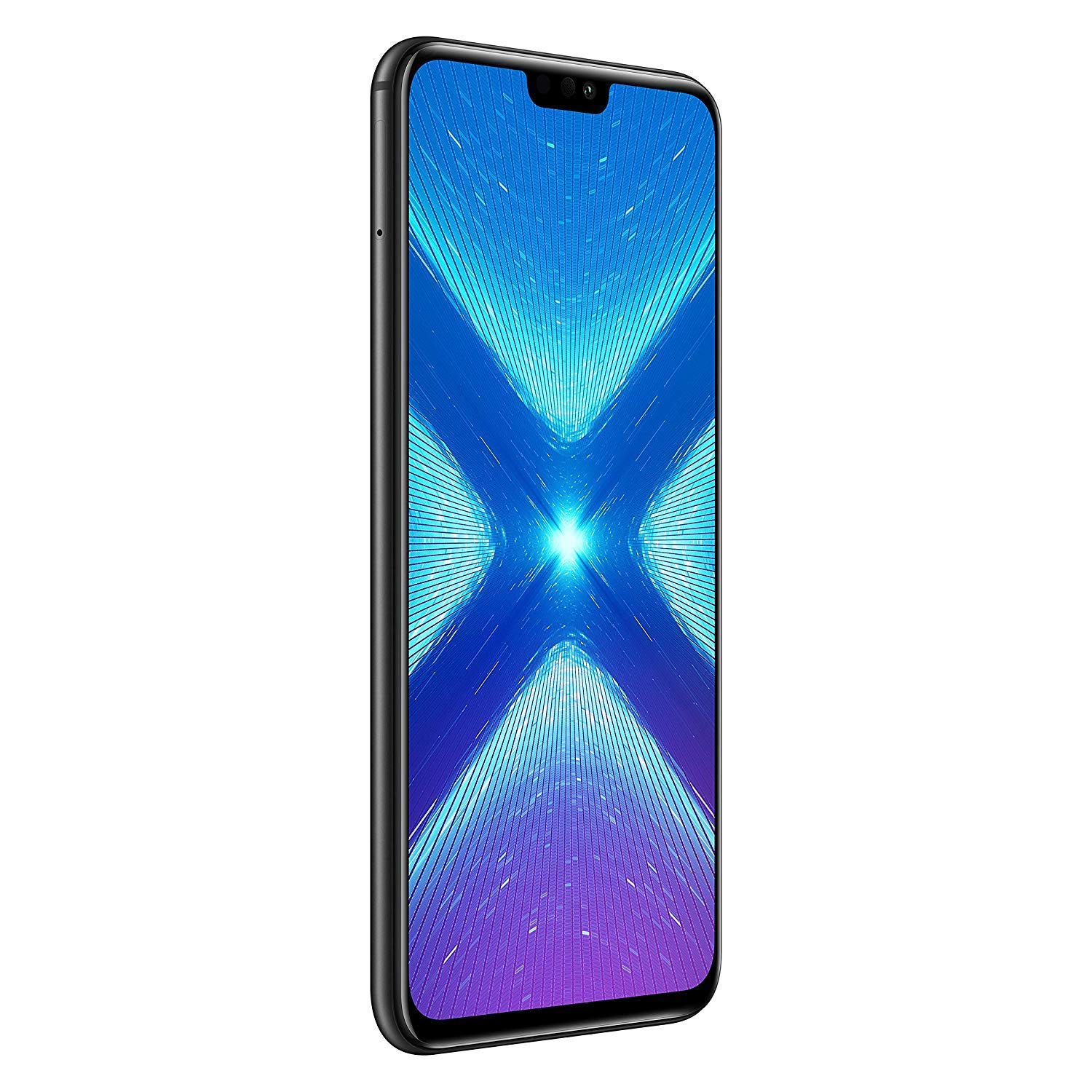 Honor 8X (64GB + 64GB SD) 6.5" HD, US + Global 4G LTE Dual SIM GSM Factory Unlocked Smartphone - International Version JSN-L23 (Black)