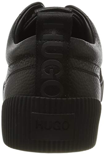 HUGO Men's Zero_Tenn_gr Low-Top Sneakers, Black 001, 6.5 Narrow