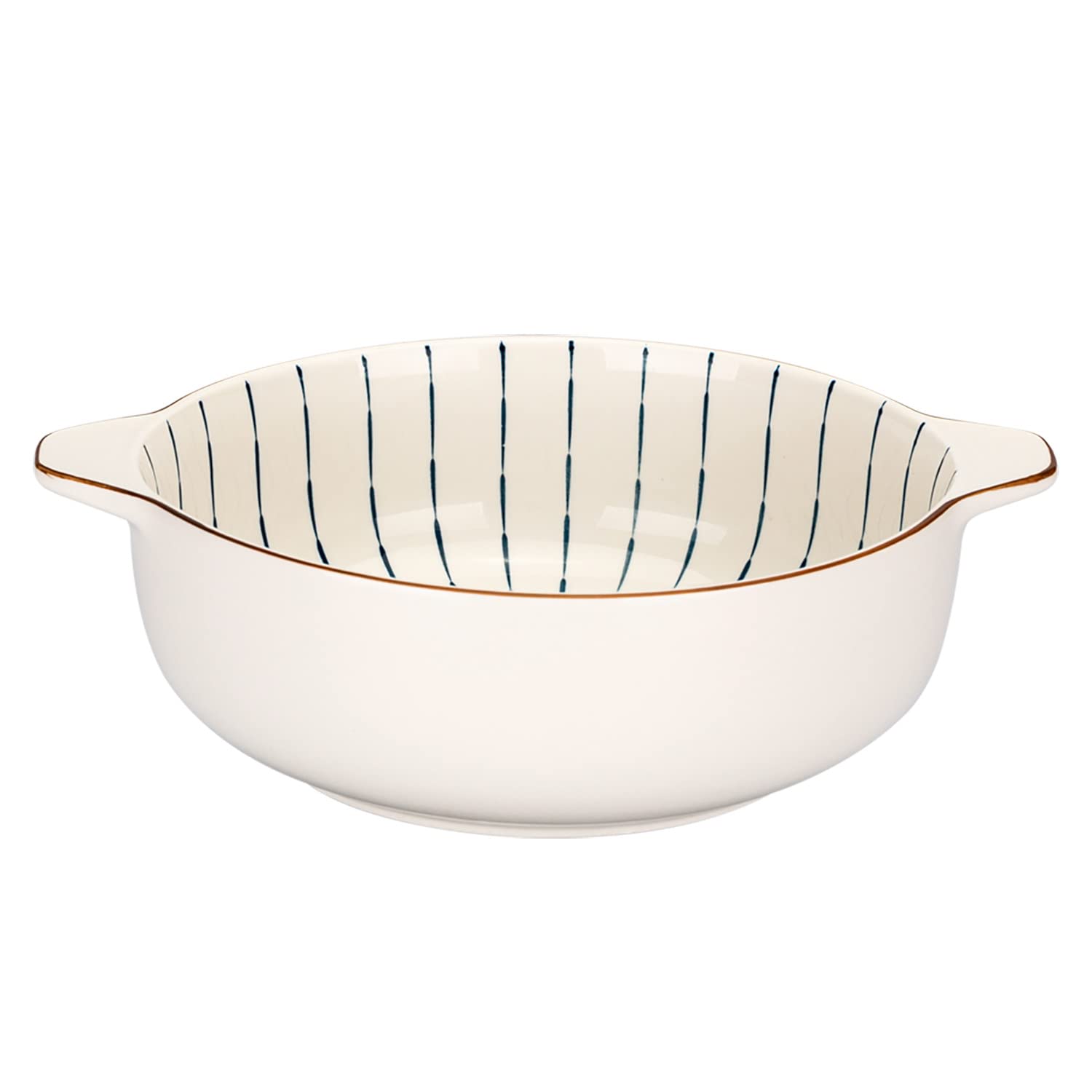 MDZF SWEET HOME Ceramic Large Noodle Bowl 68 Oz Soup bowl Salad Bowl