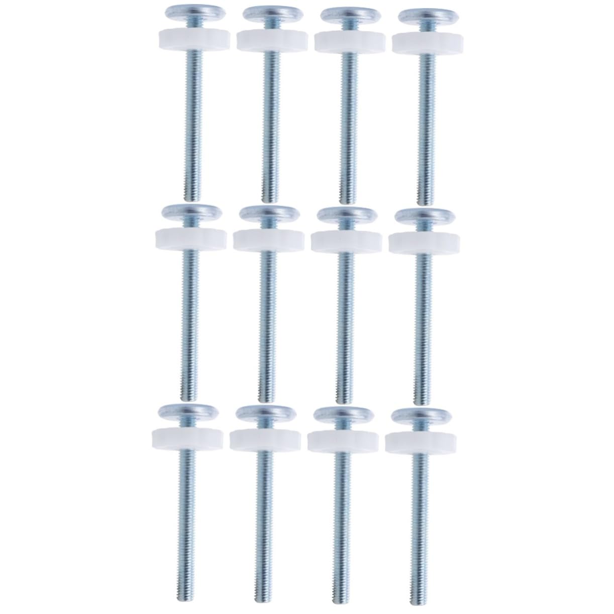 ibasenice 12 Pcs Child Playpen Screws Baby Gate Screw Threaded Spindle Rod Baby Accessory Spindle Rods for Baby Gate Bolt for Pressure Mounted Thru Gates Screw The Fence Hardware Safety Door