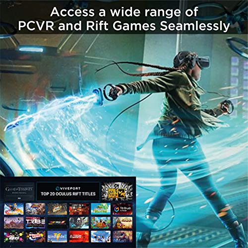 HYSA Oculus Quest Link Cable 13FT(4M) USB 3.2 G1 90 Degree Angle Type c to USB Type a high Speed Data Transfer and Fast Charging (USB-if Certified), Compatible with Oculus Quest 2 and Gaming PC