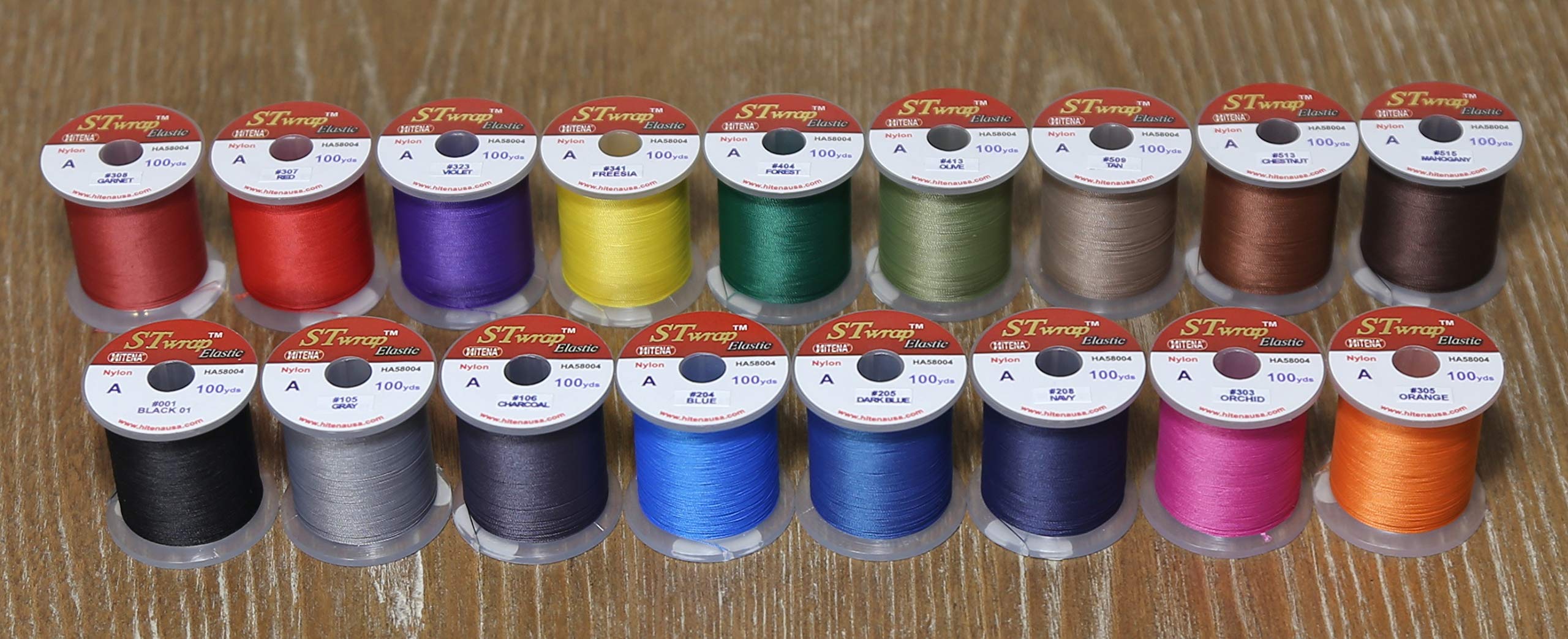Hitena STWRAP Rod Wrapping Thread - Nylon Winding Thread. Wraps Super Easy. Sits Perfectly Flat on Blank. Less Fuzzy. Most Acclaimed by Professional Builders