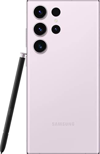 SAMSUNG Galaxy S23 Ultra 5G S9180 Dual 256GB 12GB RAM, 200 MP Camera, Factory Unlocked, NGP Wireless Charger Included β Lavender