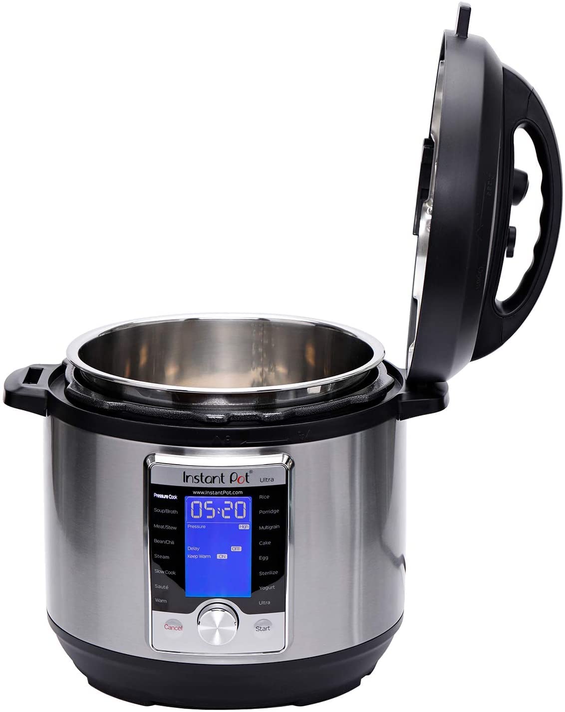 Instant Pot Ultra 80 Ultra 8 Qt 10-in-1 Multi- Use Programmable Pressure Cooker, Slow / Rice Cooker, Yogurt / Cake Maker, Egg Cooker, Sauté, and more, Stainless Steel/Black