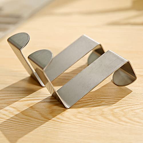 Vermon 2Pcs Multi-Use Potty and Utility Hook, Hooks for Hanging to Hang Over Toilet Tank Or Door, High Durability Space-Saving Metal Storage Hook, Punch Free Towel Clothes Storage Hooks 2pcs