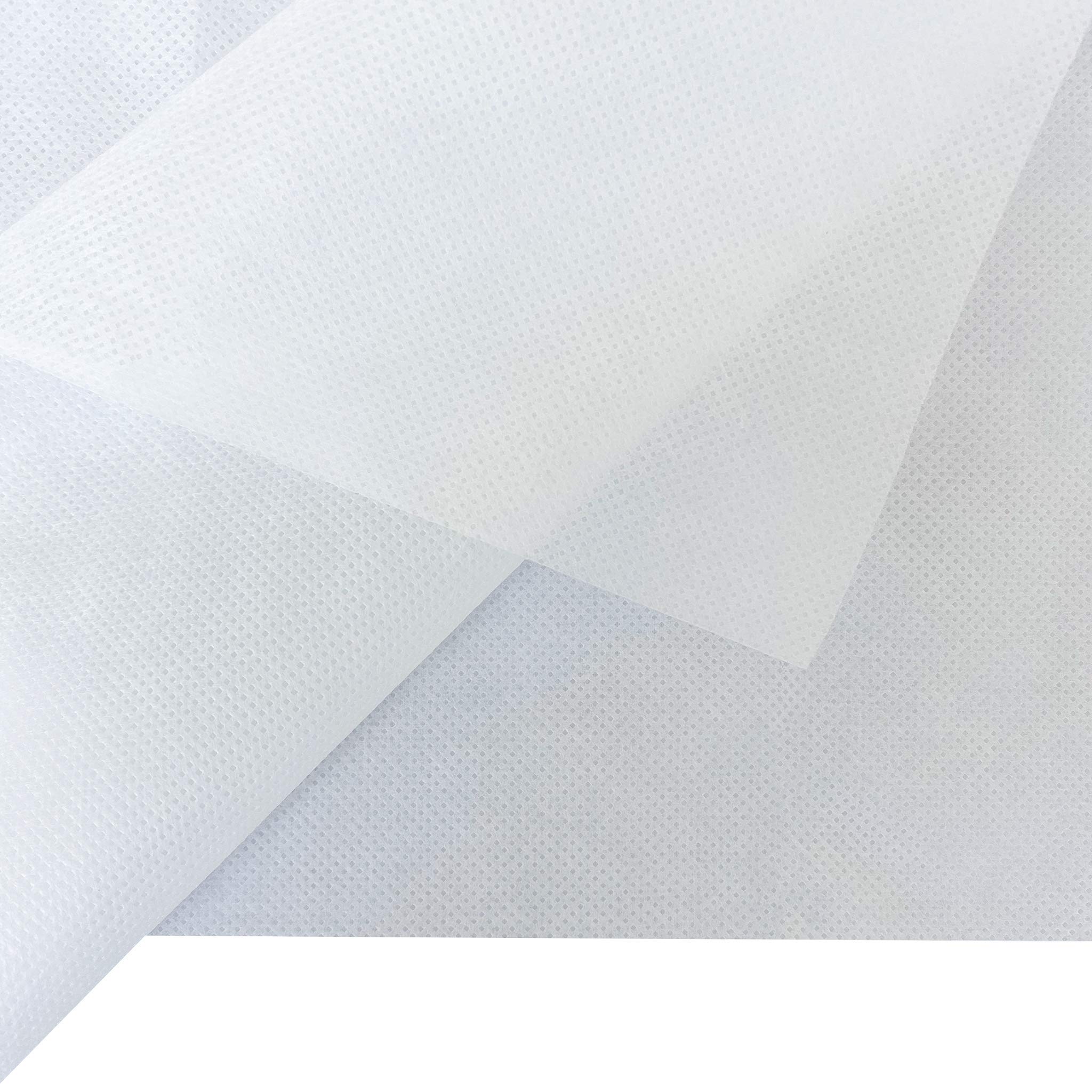 House2Home 40 Inch x 1 Yard Non-Woven Interfacing Lining Fabric, 100% Polypropylene Fabric, Heavy Weight Non-Fusible Interfacing, Great for Masks, Sewing, and Air Filter Fabric