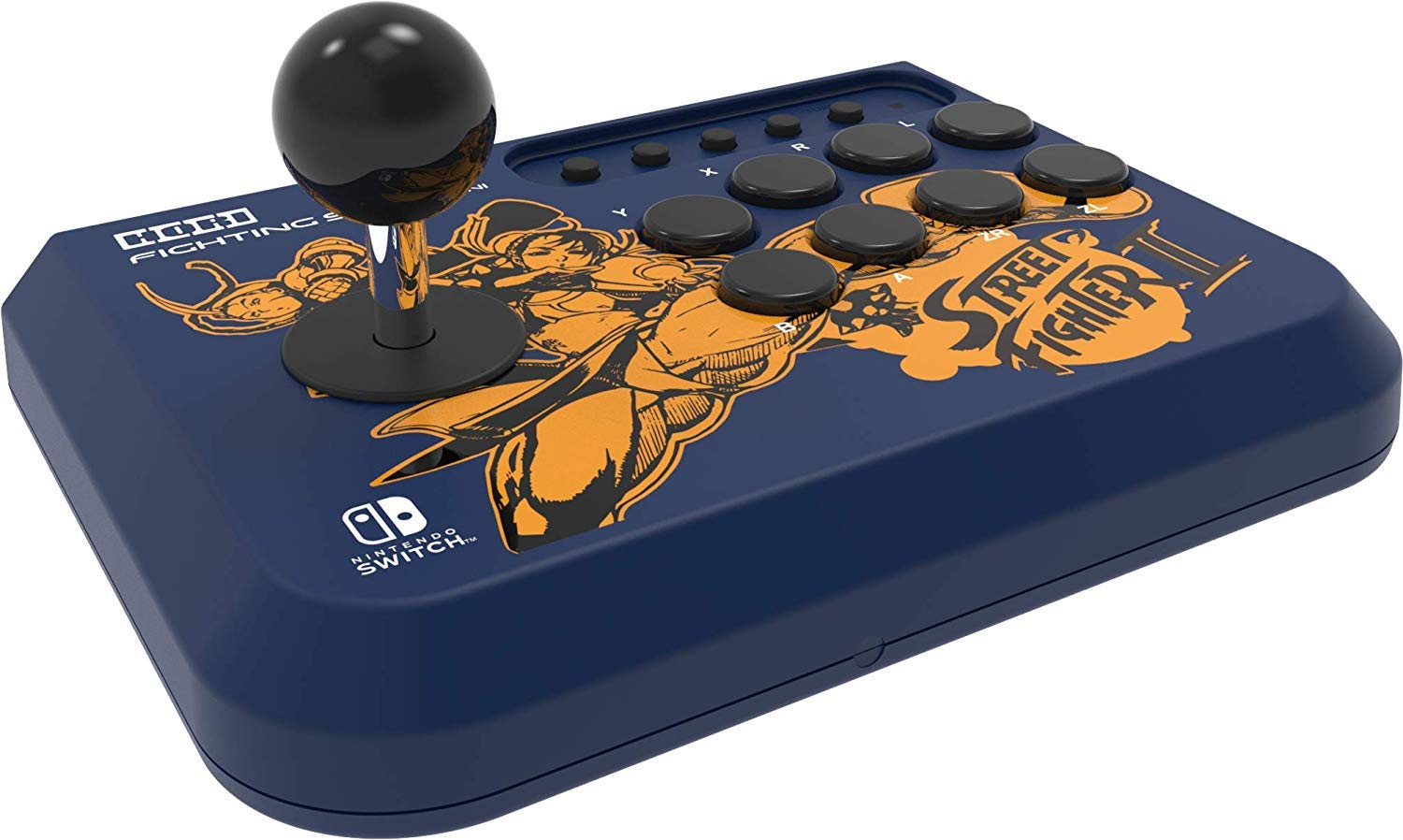 HORI Nintendo Switch Fighting Stick Mini - Street Fighter II™ Edition (Chun-Li & Cammy) Officially Licensed by Nintendo & Capcom