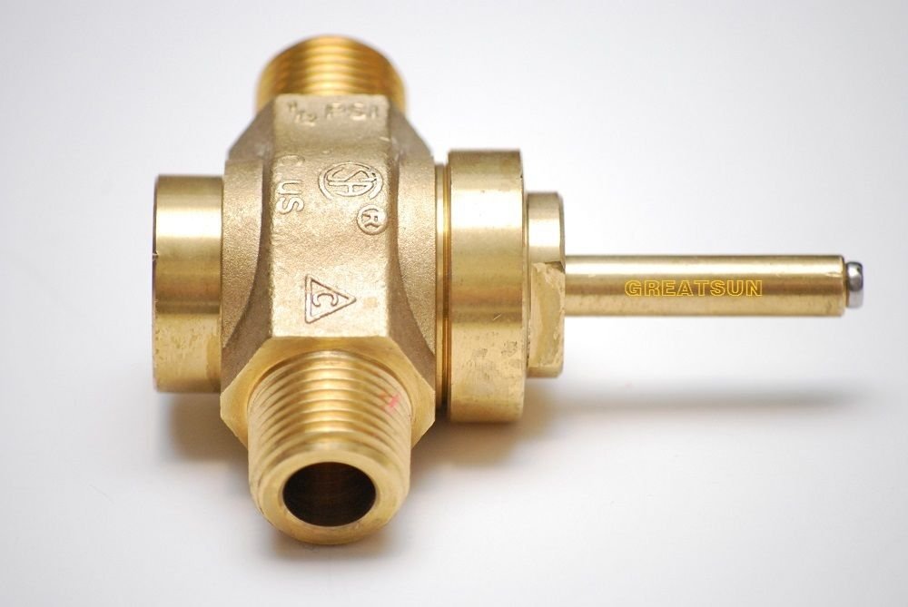 REPLACEMENT NATURAL CONTROL GAS VALVE FOR CHINESE WOK RANGE 1/2" w/ TURN HANDLE#BH4151Y G154GHRED290365