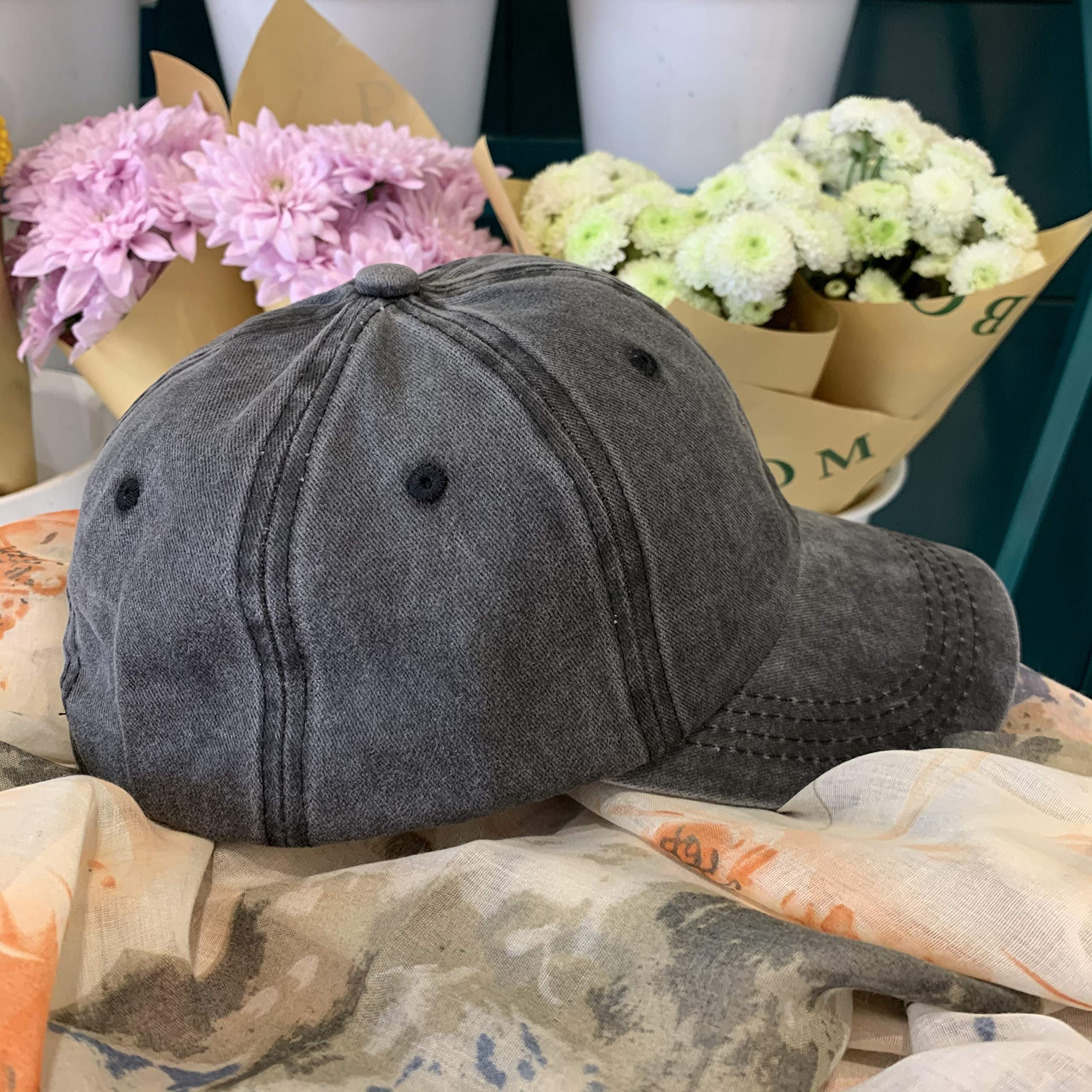 iZOA Caps and Hats for Men and Women Vintage Fashion Adjustable Distress Washed Unisex Baseball Caps Hats