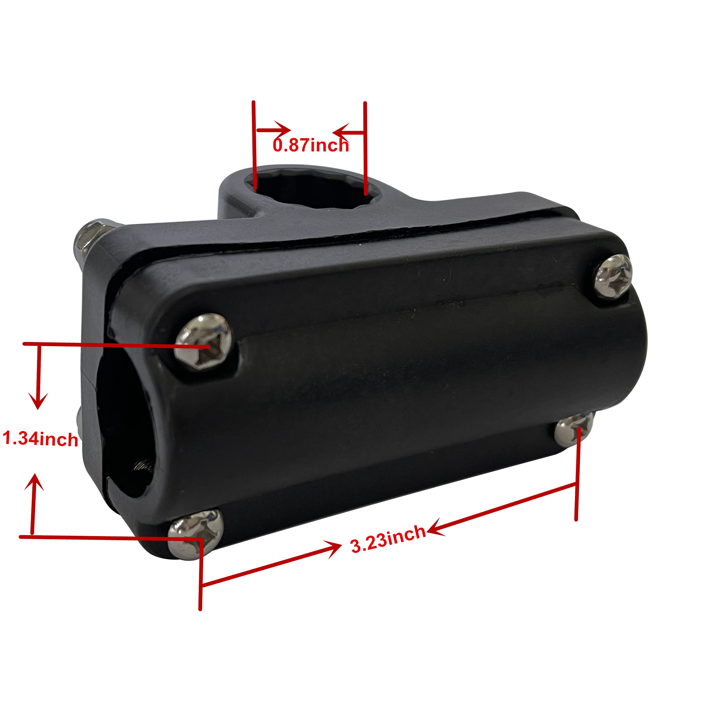 HiUmi Adjustable Rotatable Plastic Fishing Rod 3 Mount Rack Holder Bracket Boat Canoeing Rowing Mount Kit Kayak Side Rod Holder (1)