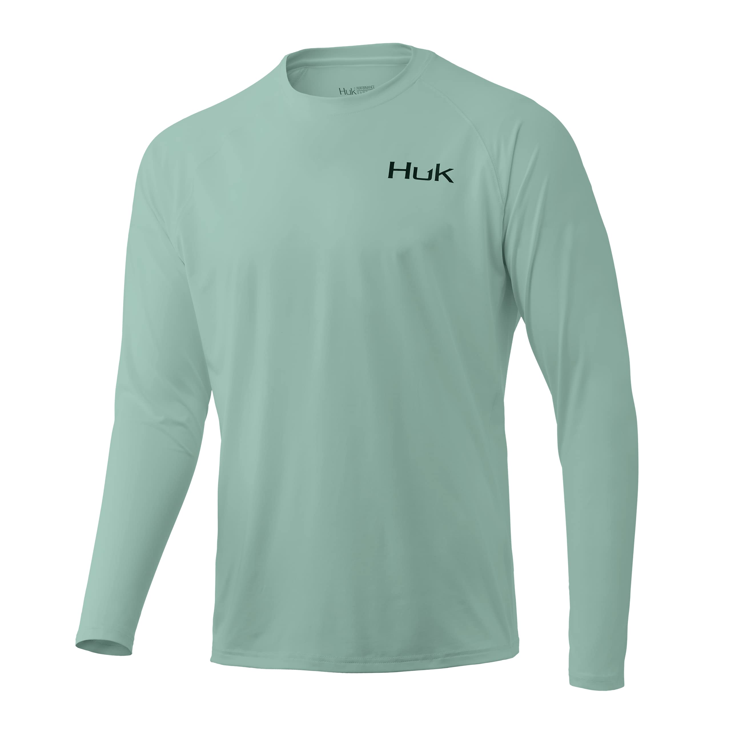 HUK Men's Standard Pursuit Long Sleeve Sun Protecting Fishing Shirt, Huk'd Up-Lichen, Large