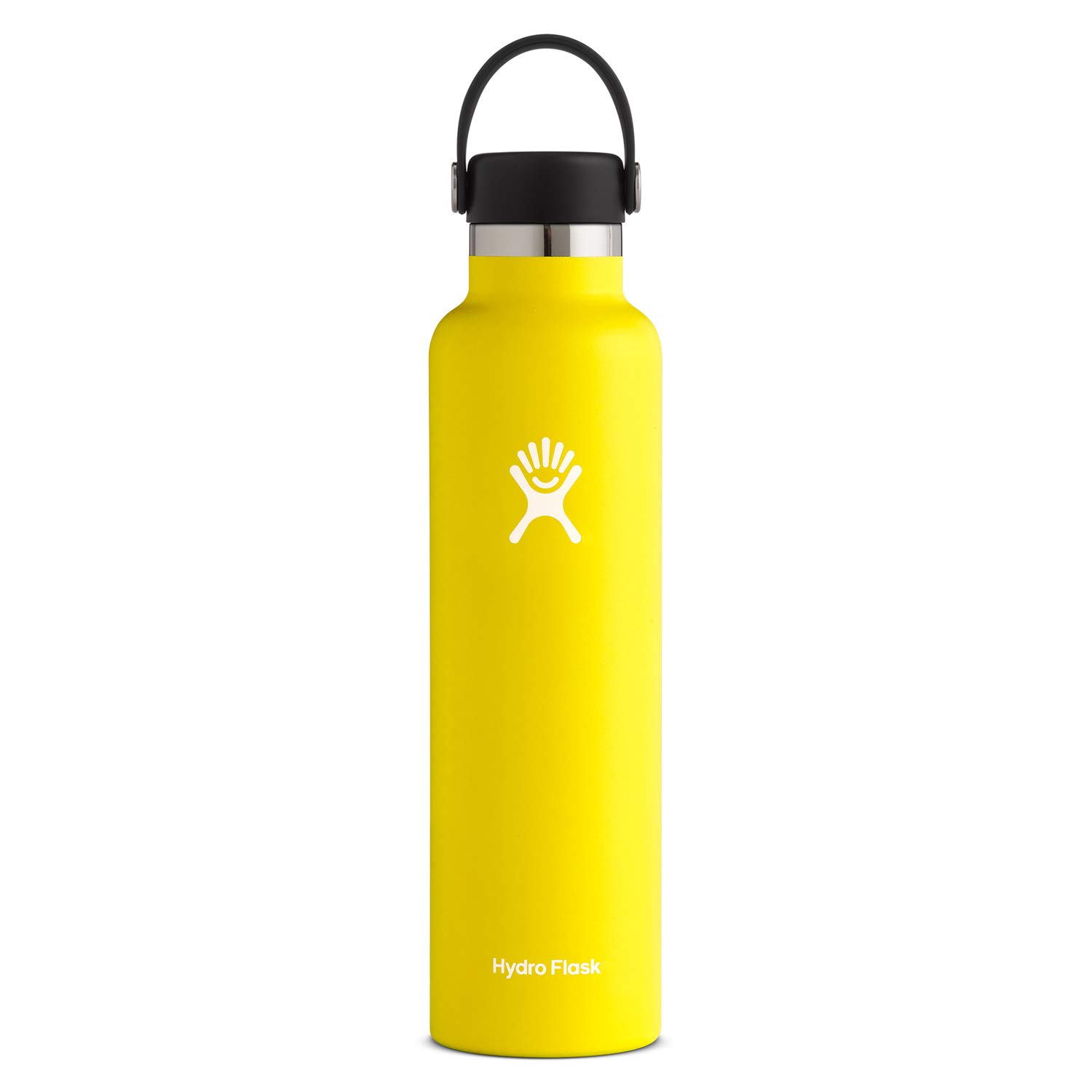 Hydro Flask Standard Mouth Water Bottle, Flex Cap - 24 oz, Lemon