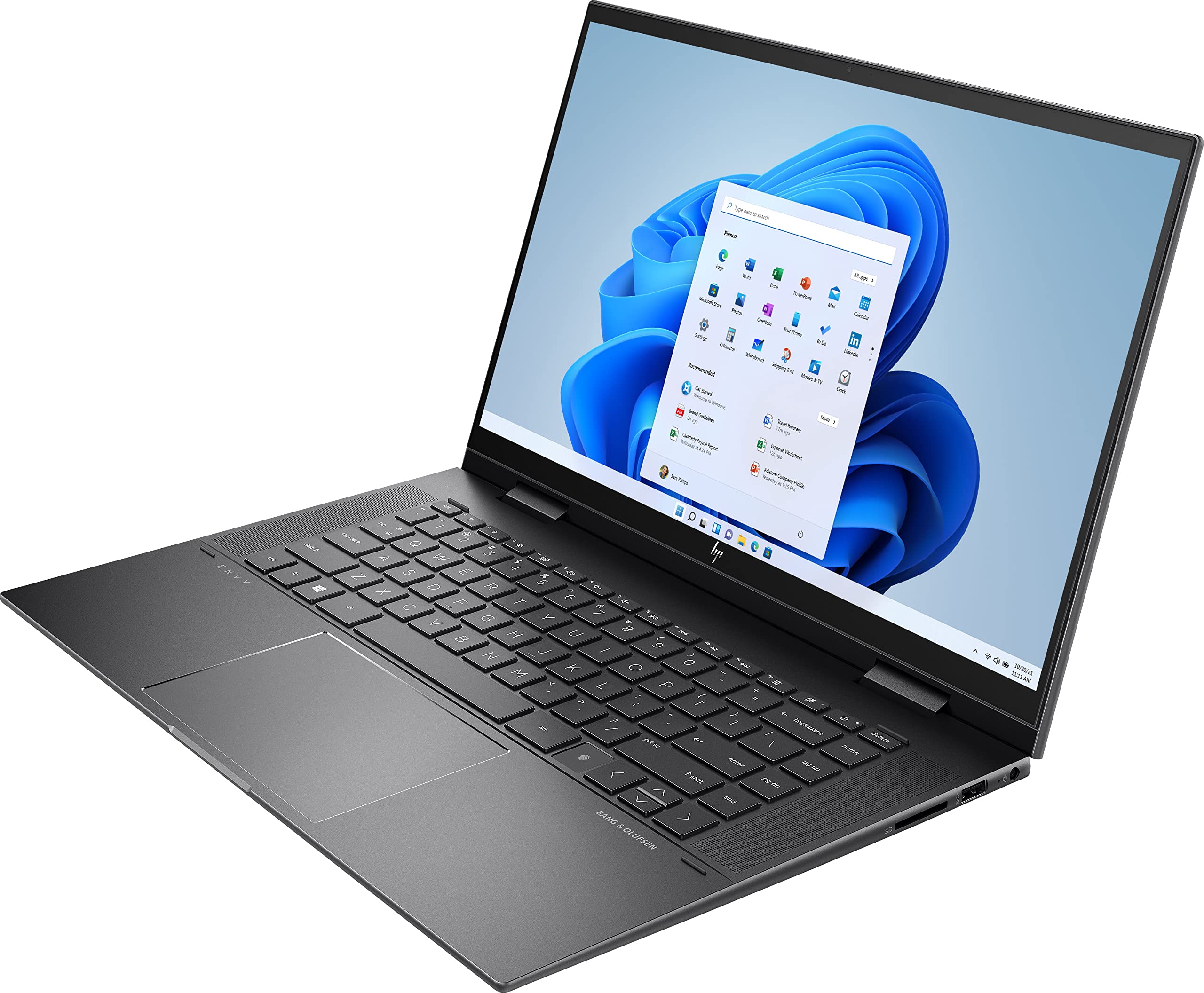 HP Envy x360 2-in-1 15.6-inch FHD Touchscreen Laptop - AMD Ryzen 5 5500U Processor - 8GB Memory - 256GB PCIe SSD - Backlit Keyboard - HDMI - Wi-Fi - Windows 11 Home Nightfall Black (Renewed)