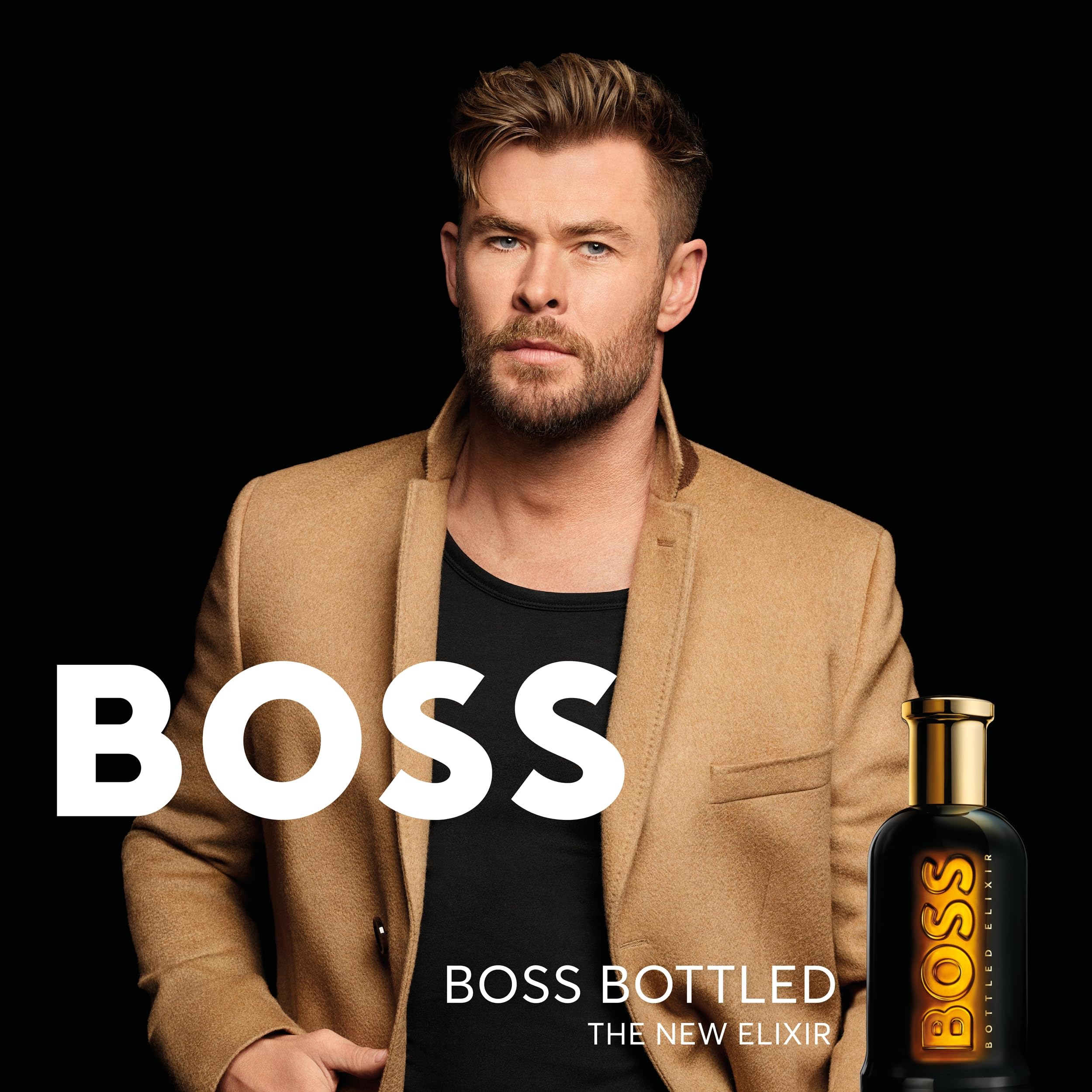 Hugo Boss Men's Boss Bottled Elixir Parfum - Notes of Vetiver, Patchouli and Cedarwood