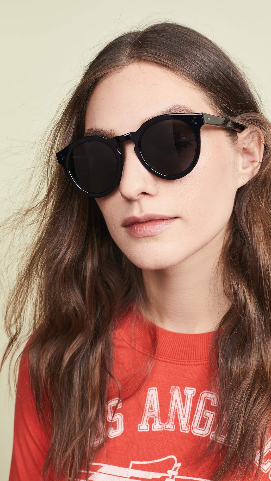 Illesteva Leonard II Sunglasses, Black, One Size