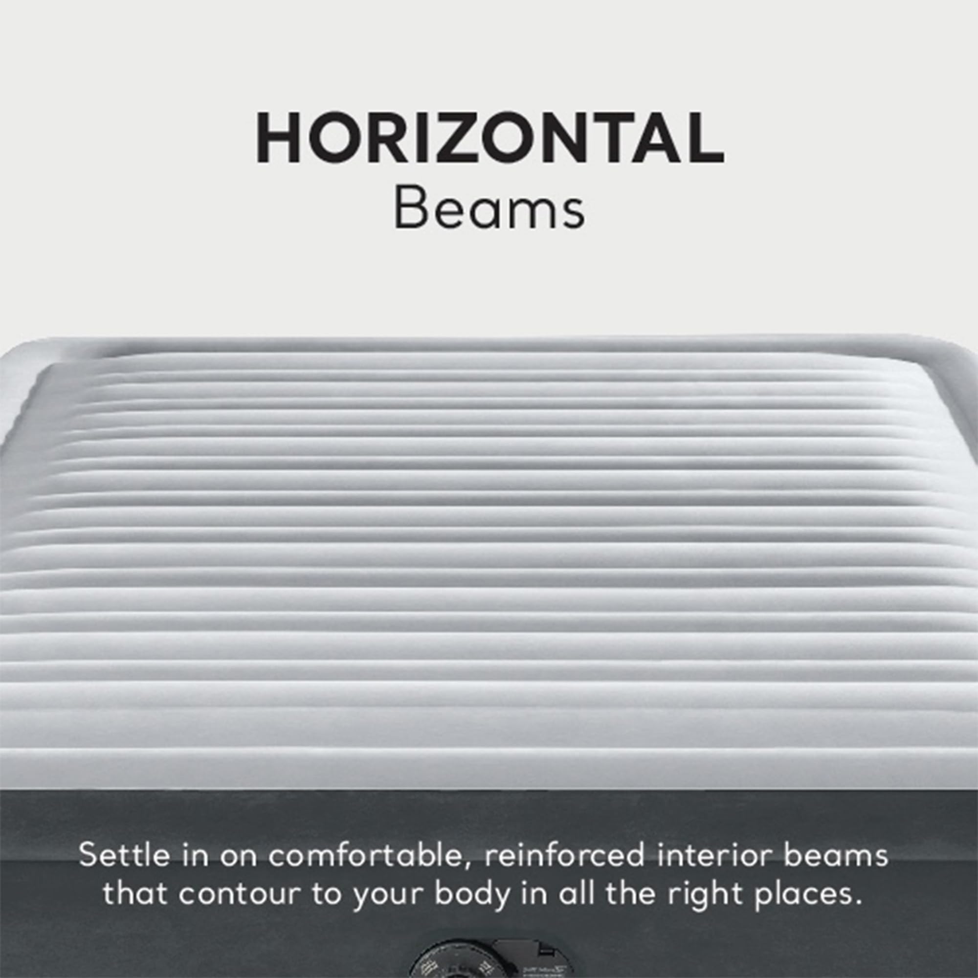 Intex Dura-Beam Deluxe Comfort-Plush Elevated Air Mattress: Fiber-Tech β Queen Size β Built-in Electric Pump β 18in Bed Height β 600lb Weight Capacity