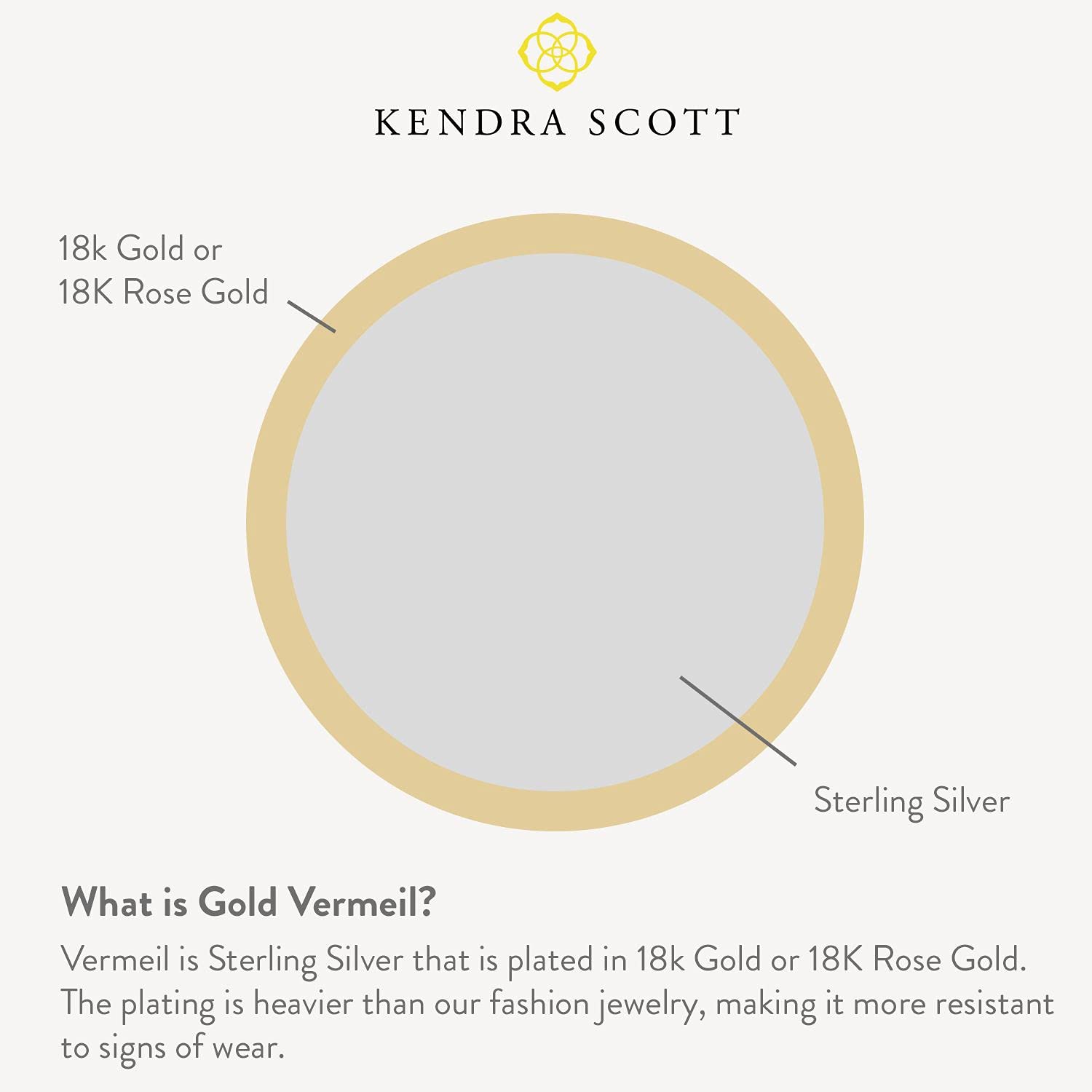 Kendra Scott Dira Stud Earrings in 18K Gold Vermeil, Fine Jewelry for Women